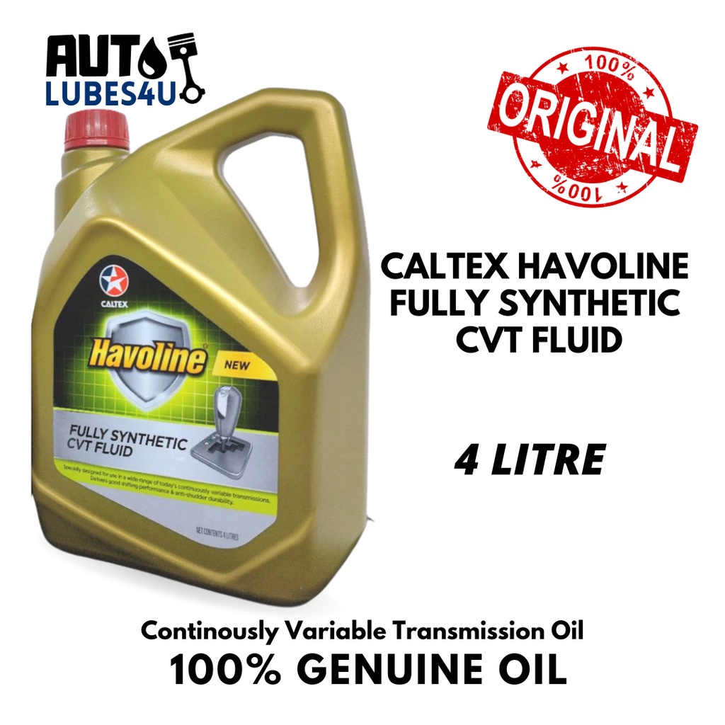 Caltex Havoline Fully Synthetic CVT Fluid 4L - Caltex Transmission ...
