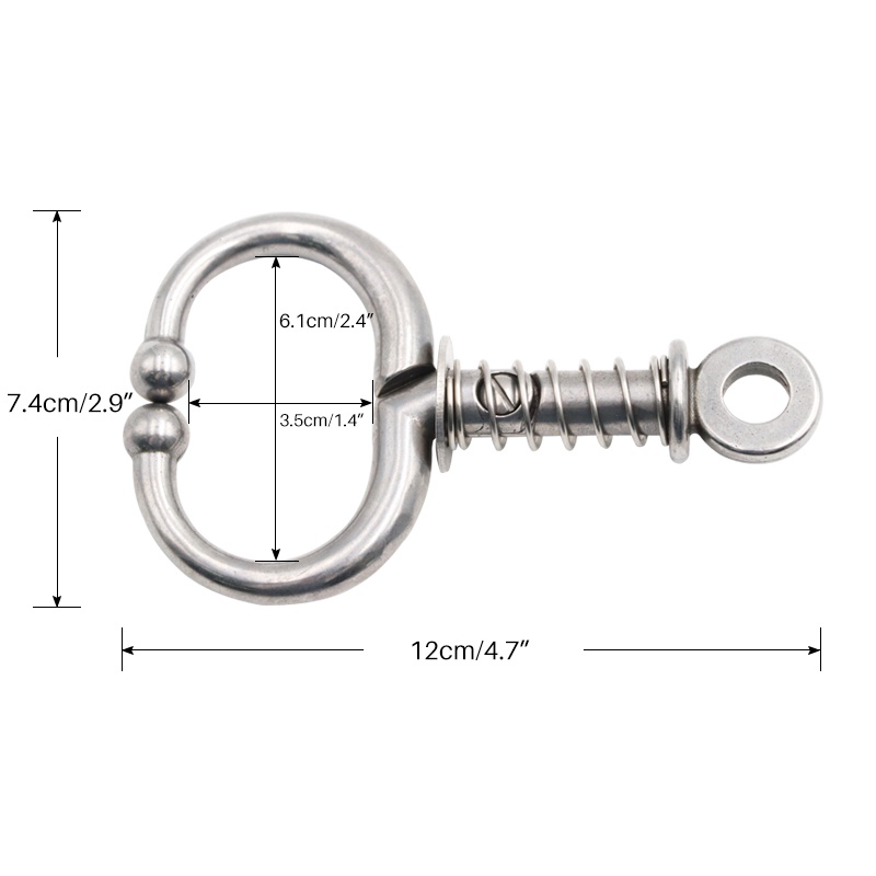 【Ready stock】Automatic Stainless Steel Cow Spring Nose Pliers Cattle ...