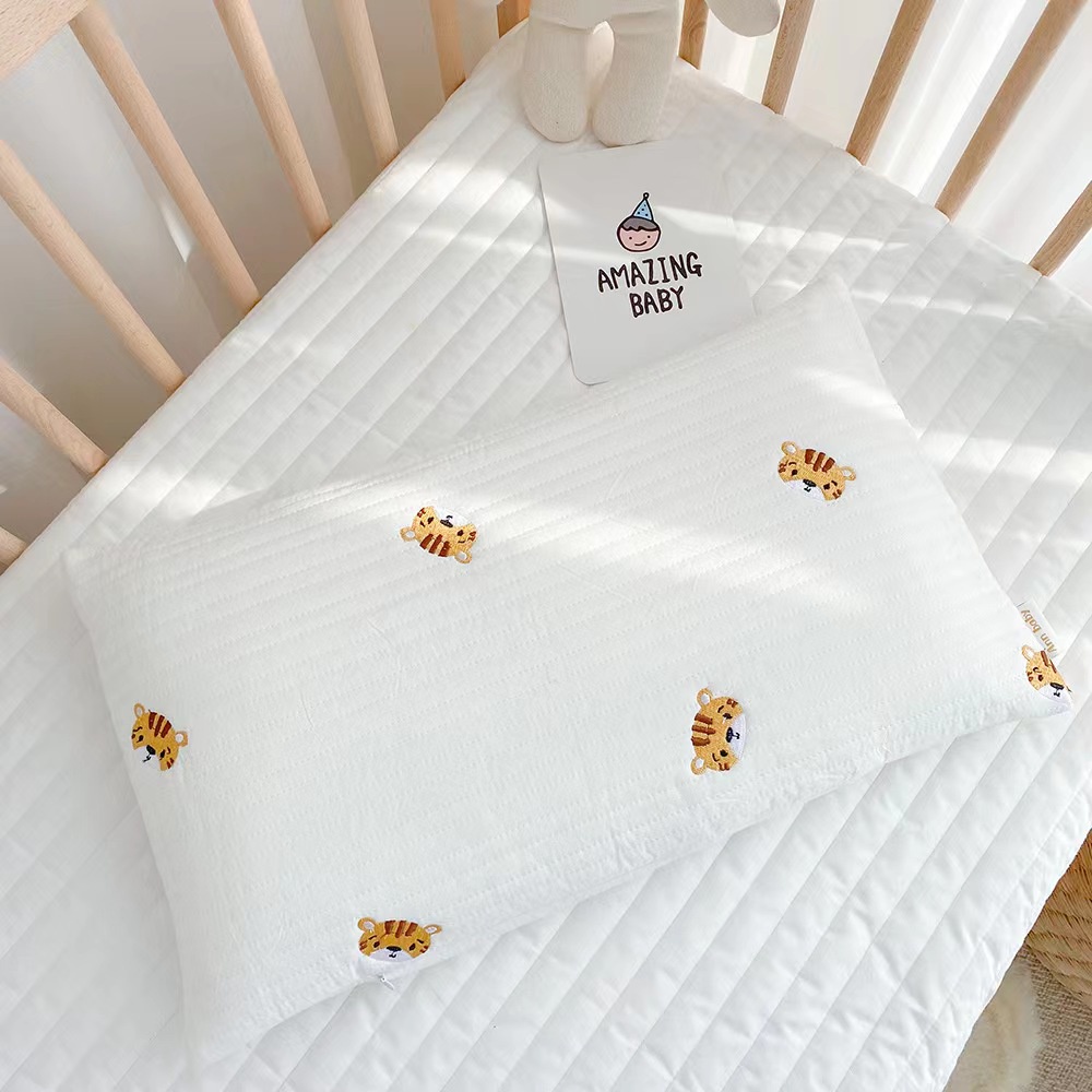 30X50CM Baby Cotton Pillowcase Children's Pillow Embroidered Pillow ...