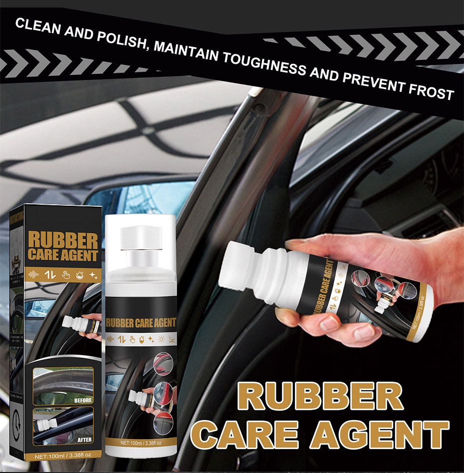 SEAMETAL 100ml Car Rubber Curing Agent Car Dirt Remover Rubber ...