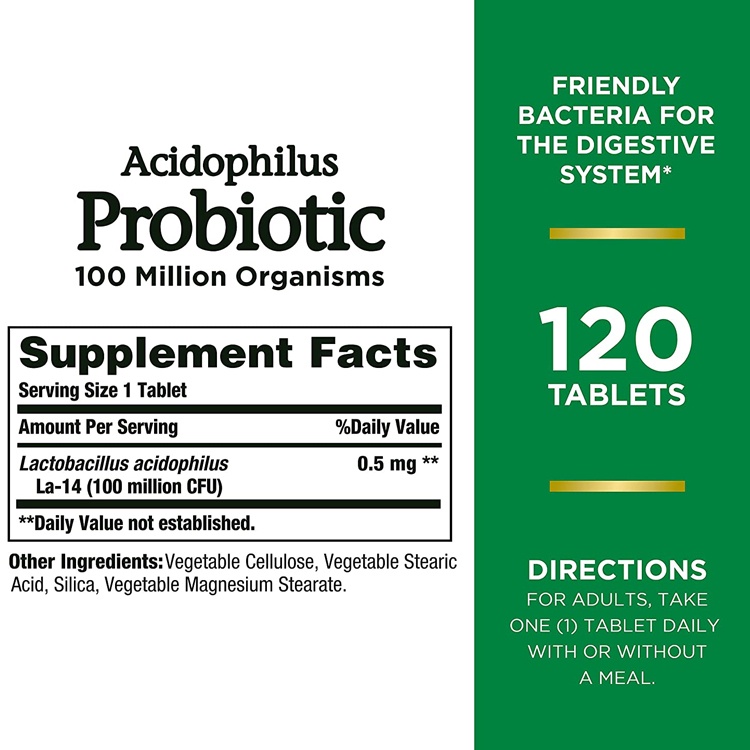 Nature's Bounty Calcium/Magnesium/Fish Oil/Probiotic/Super B Complex ...