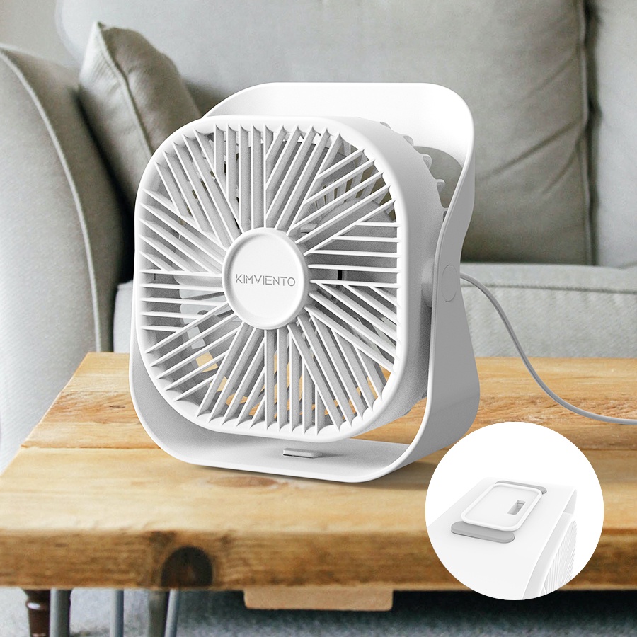 Kimviento Kipas 2000mAh Rechargeable Fan Strong Wind Portable Fan ...