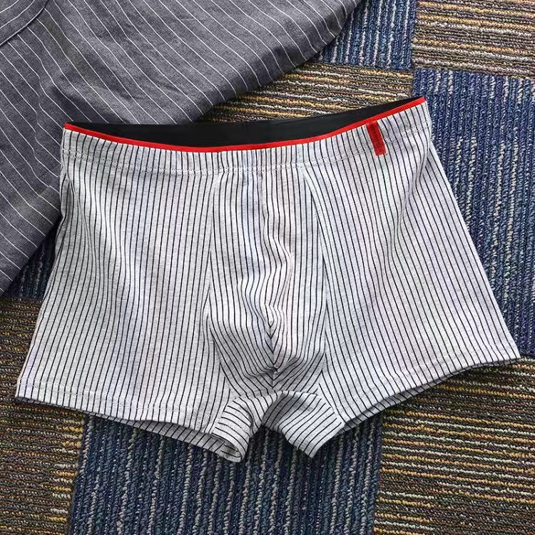 KINGDAFA Men Underwear Cotton Men Boxer Striped Boxer Briefs Men ...