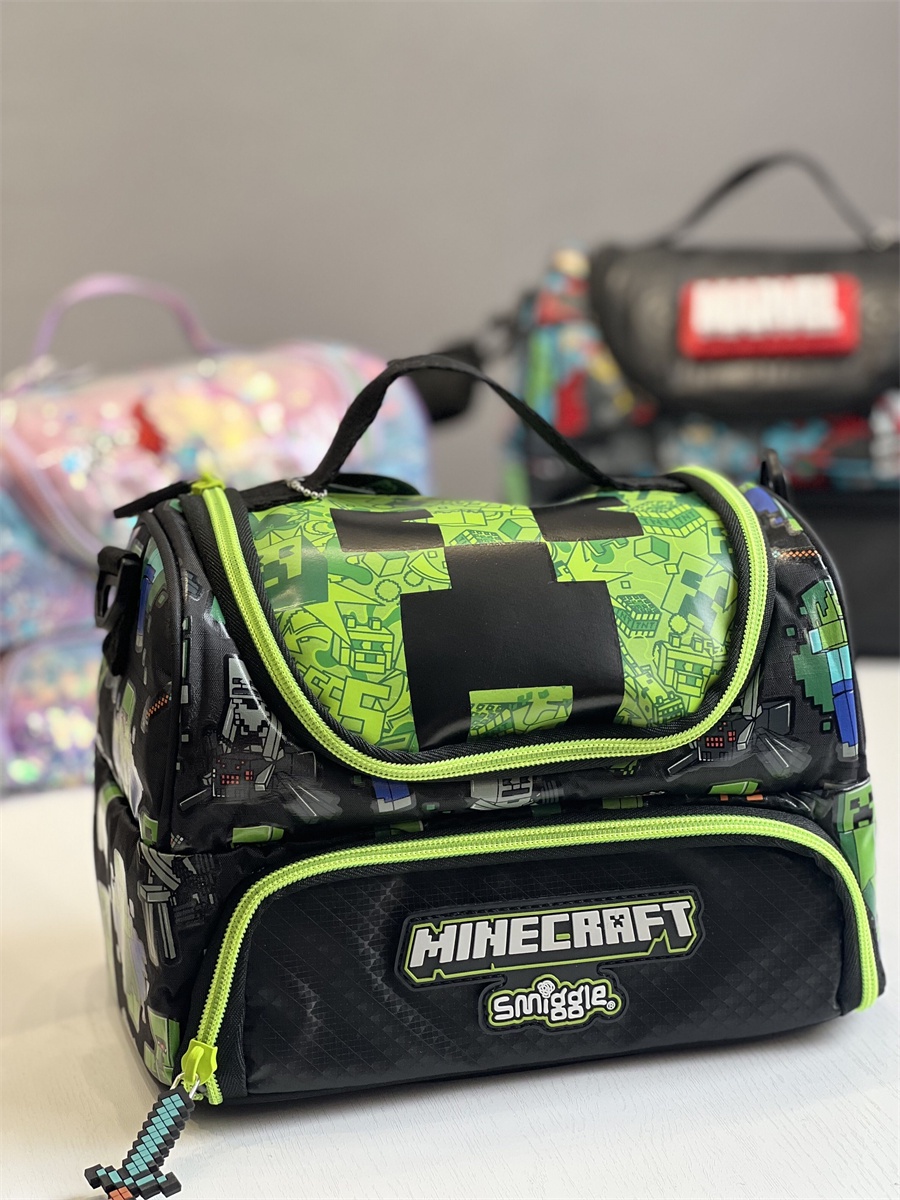 Smiggle Minecraft Classic Backpack student backpack children's folding ...