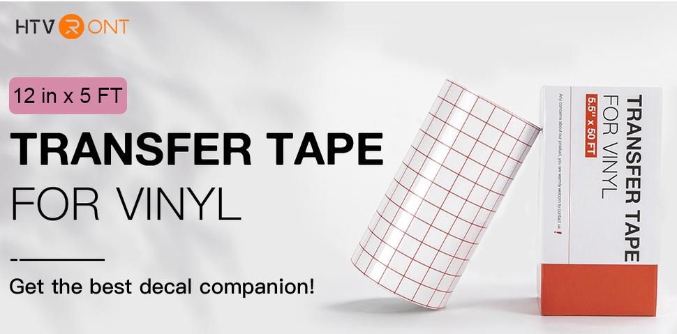 HTVRONT 12"x5FT/30x150cm Transfer Tape for Self Adhesive Permanent ...