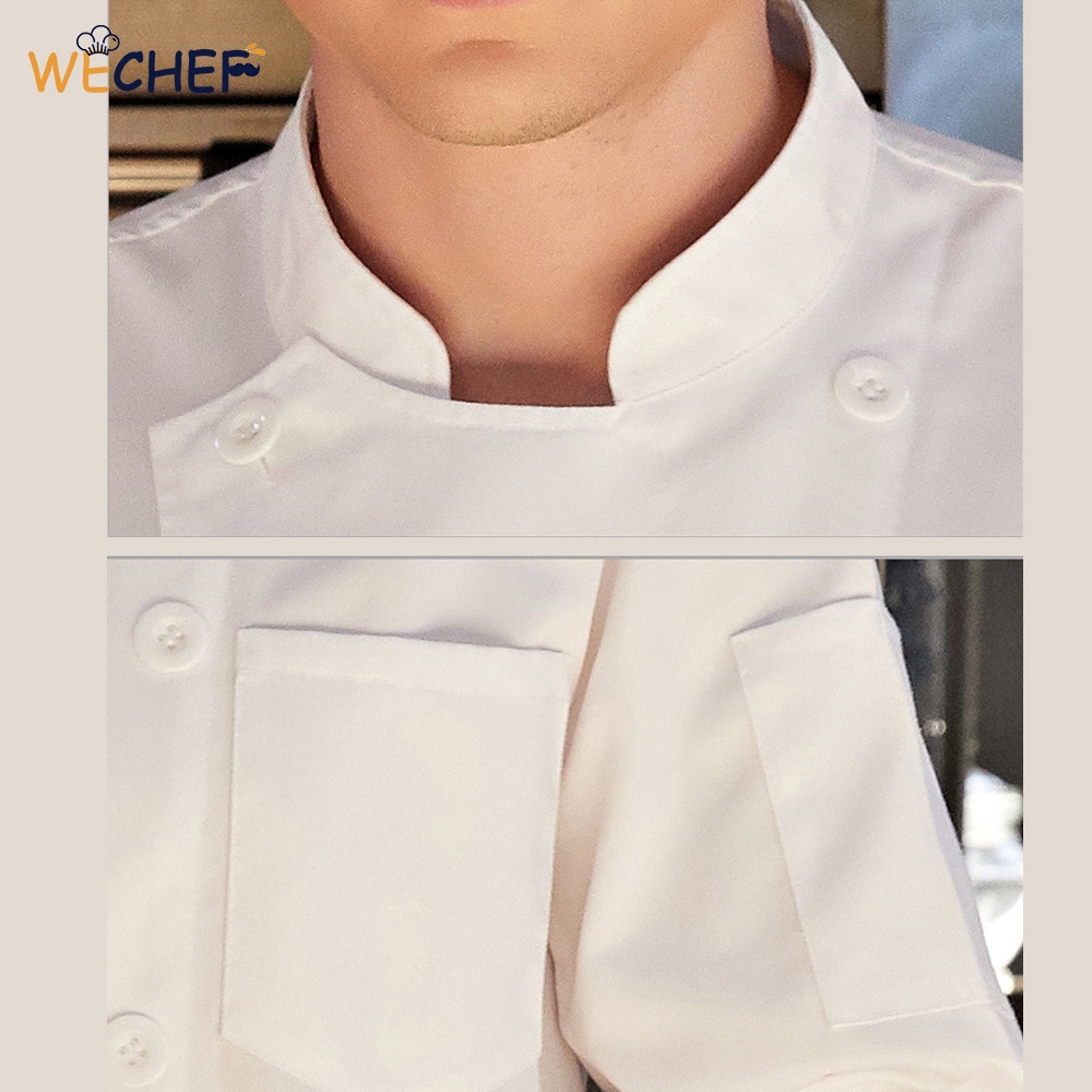 🔥🇲🇾MALAYSIA READY STOCK🔥M-7XL Plus Size Chef Uniform Baju Jacket Shirt ...