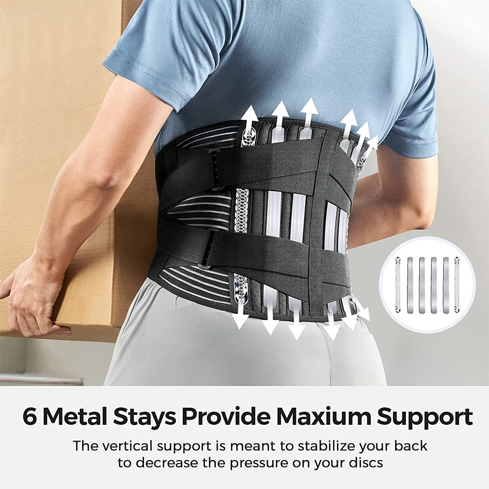 Waist Support Neoprene Double Pull Lumbar Brace Back Posture Splint ...