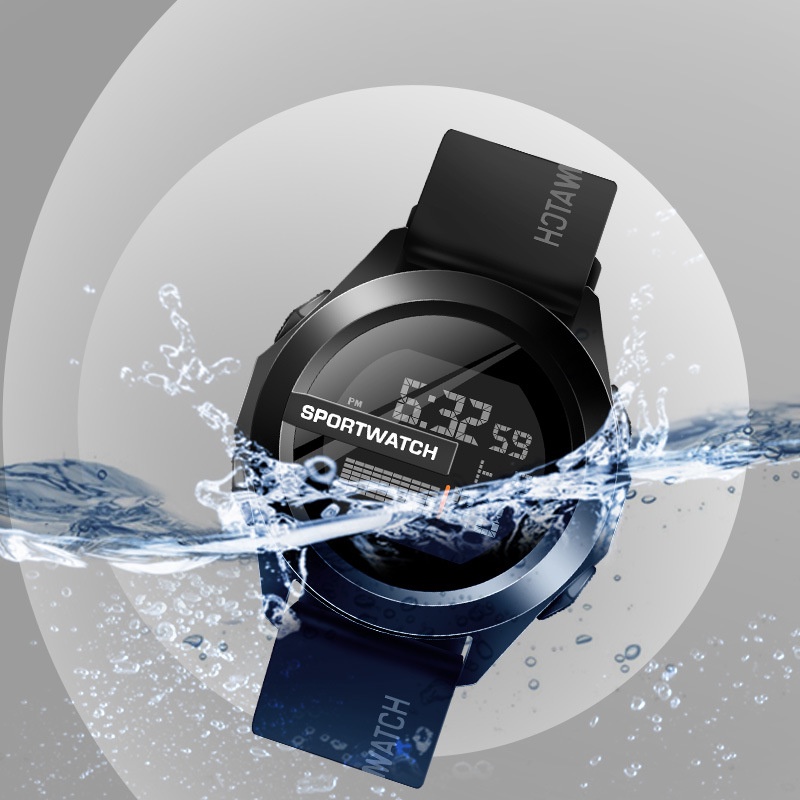 Original POSHI Jam Tangan Lelaki Digital WaterProof LED Sports Men ...