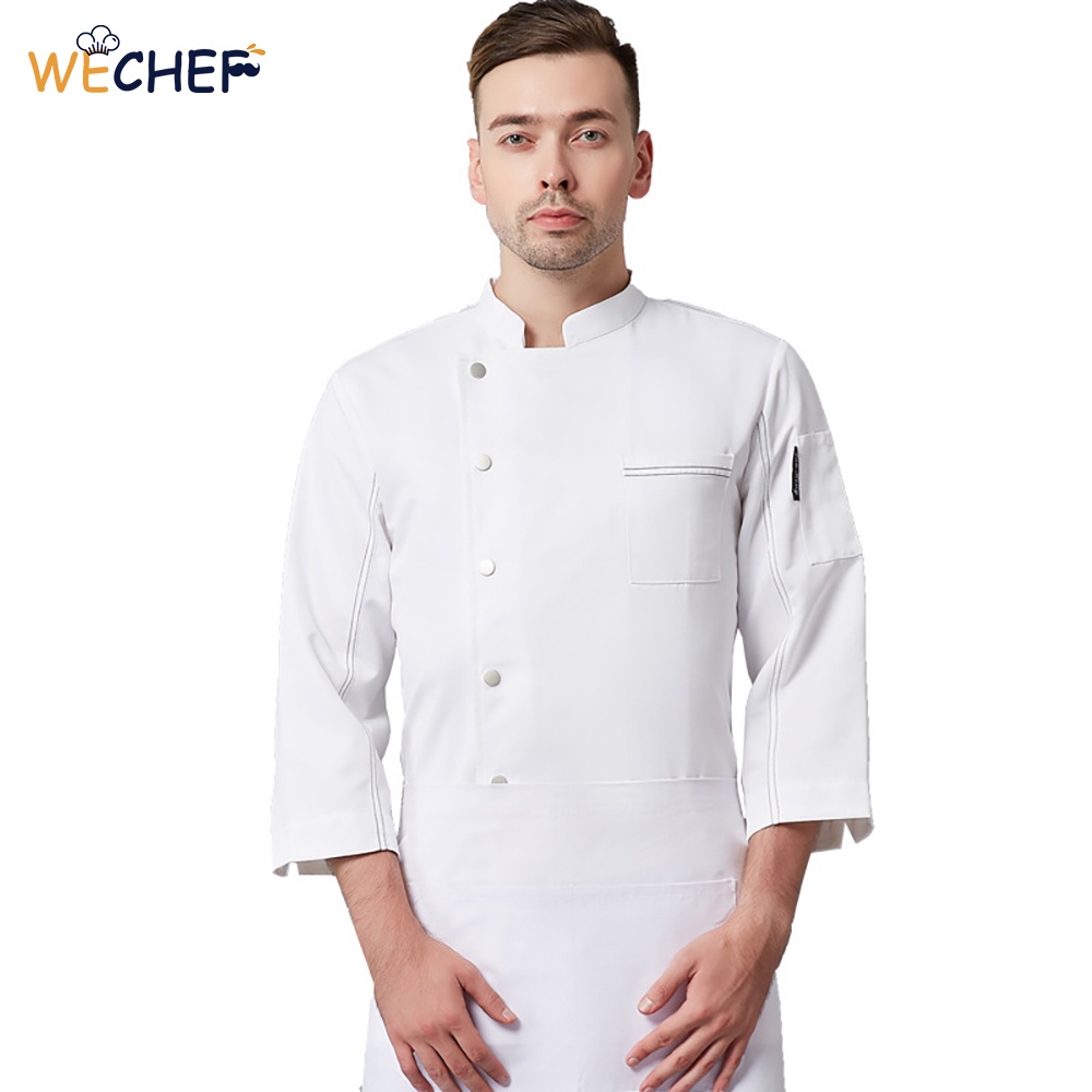🔥🇲🇾MALAYSIA READY STOCK🔥High Quality Chef Uniform Baju Shirt Jacket ...