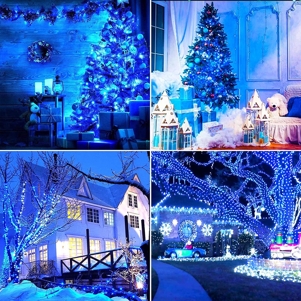 102M/52M/42M/32M/22M/12M/7M lampu Raya Solar LED Fairy String Lights ...