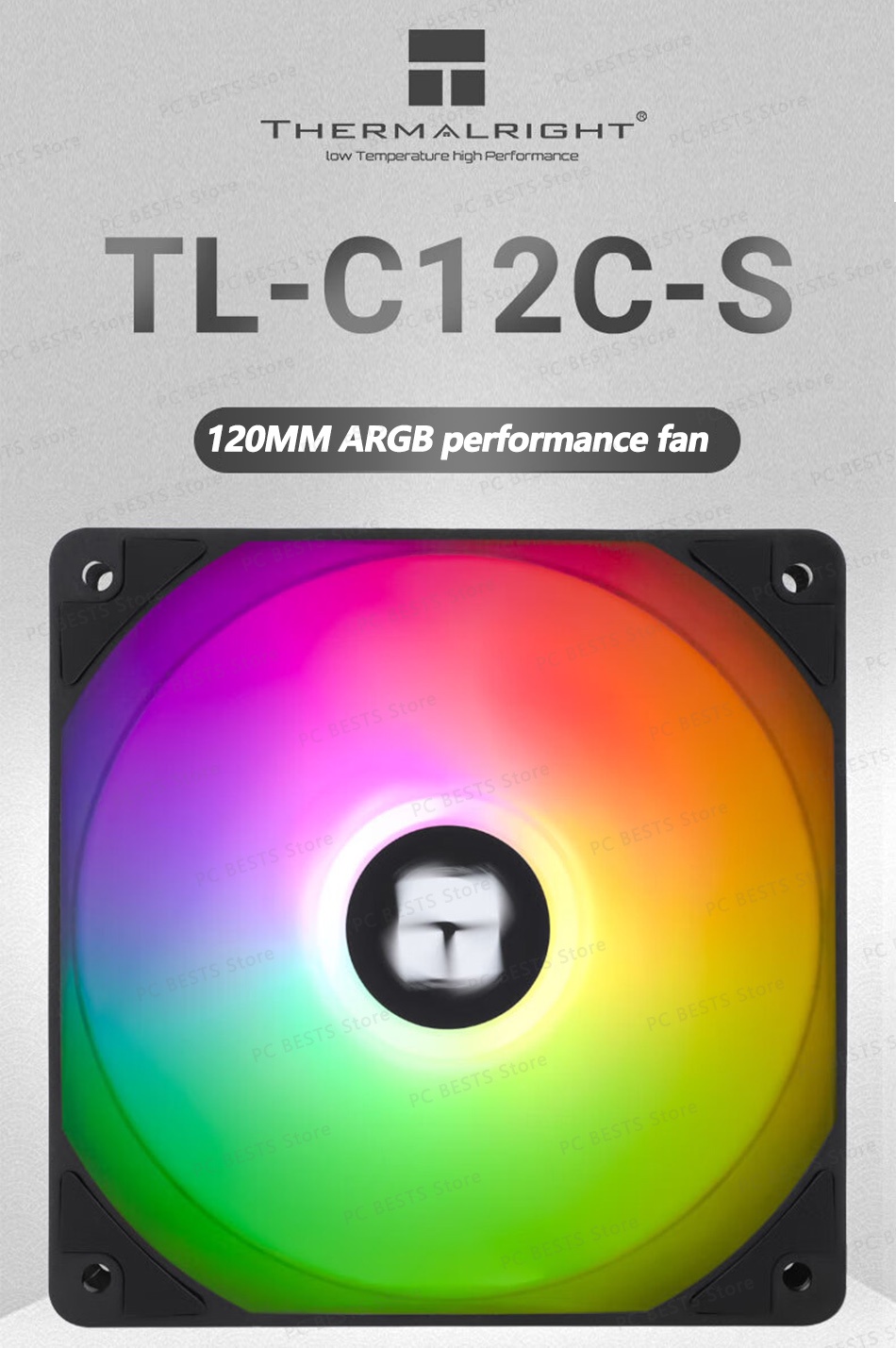 Thermalright TL-C12C TL-C12C-S 120mm Computer Case Fan 5V 3PIN ARGB ...