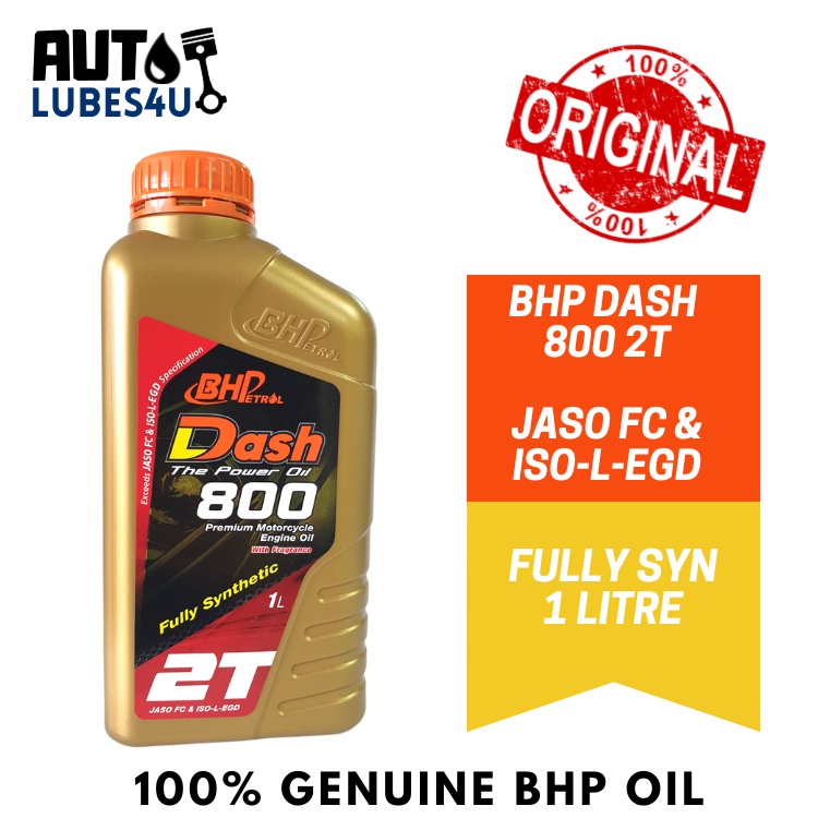 BHP Dash 800 2T Fully Synthetic 1L (FOC rubber keychain) - BHP ...
