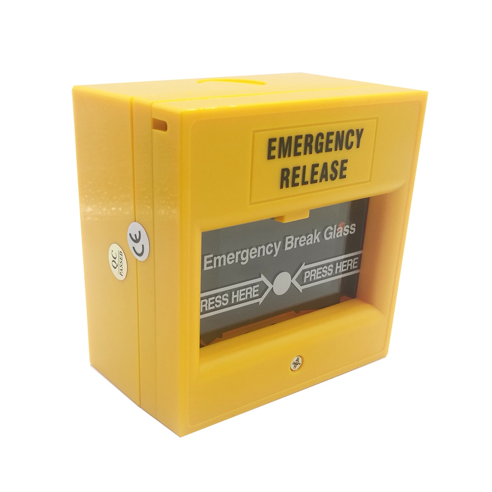 Wired Fireproof Button Break Glass Fire-Proof Material Emergency Door ...