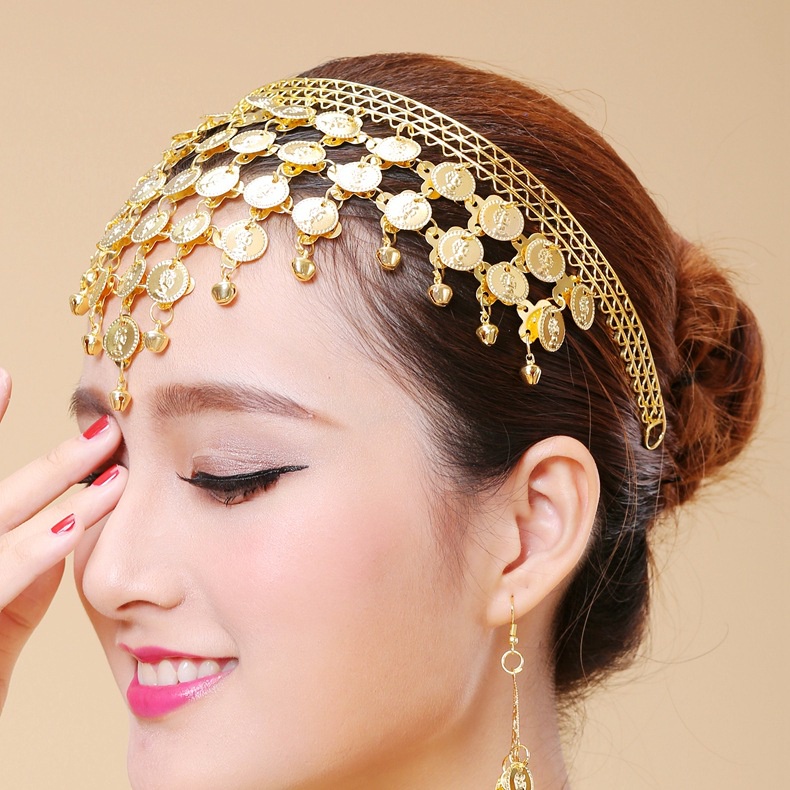 HBMY Women Belly Dance Accessories Costume Dancing Coin Sequins Hair ...