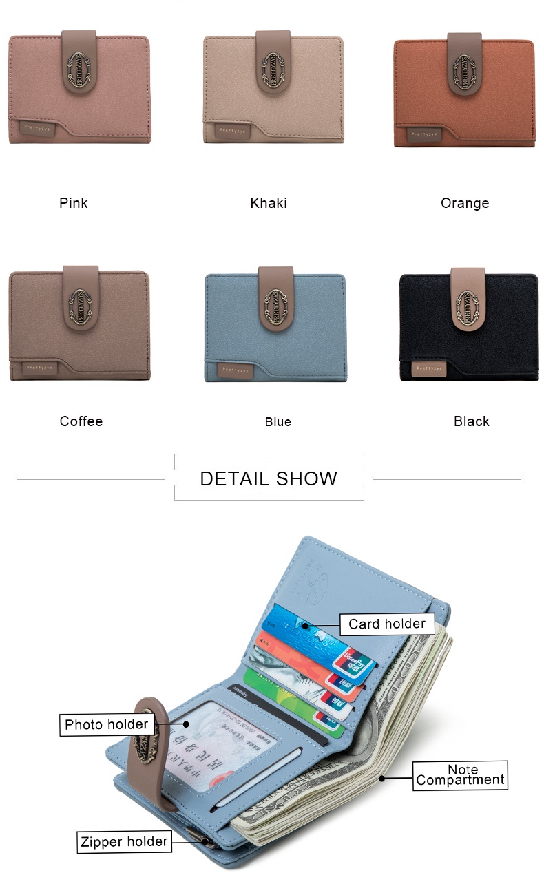 Fashion Women Wallet Soft Leather Card Holder Lady Small Vintage Purse ...