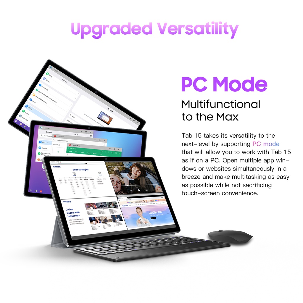 Blackview Tab 15 Tablet Pad 8G+128G Widevine L1 Octa core Unisoc T610 ...