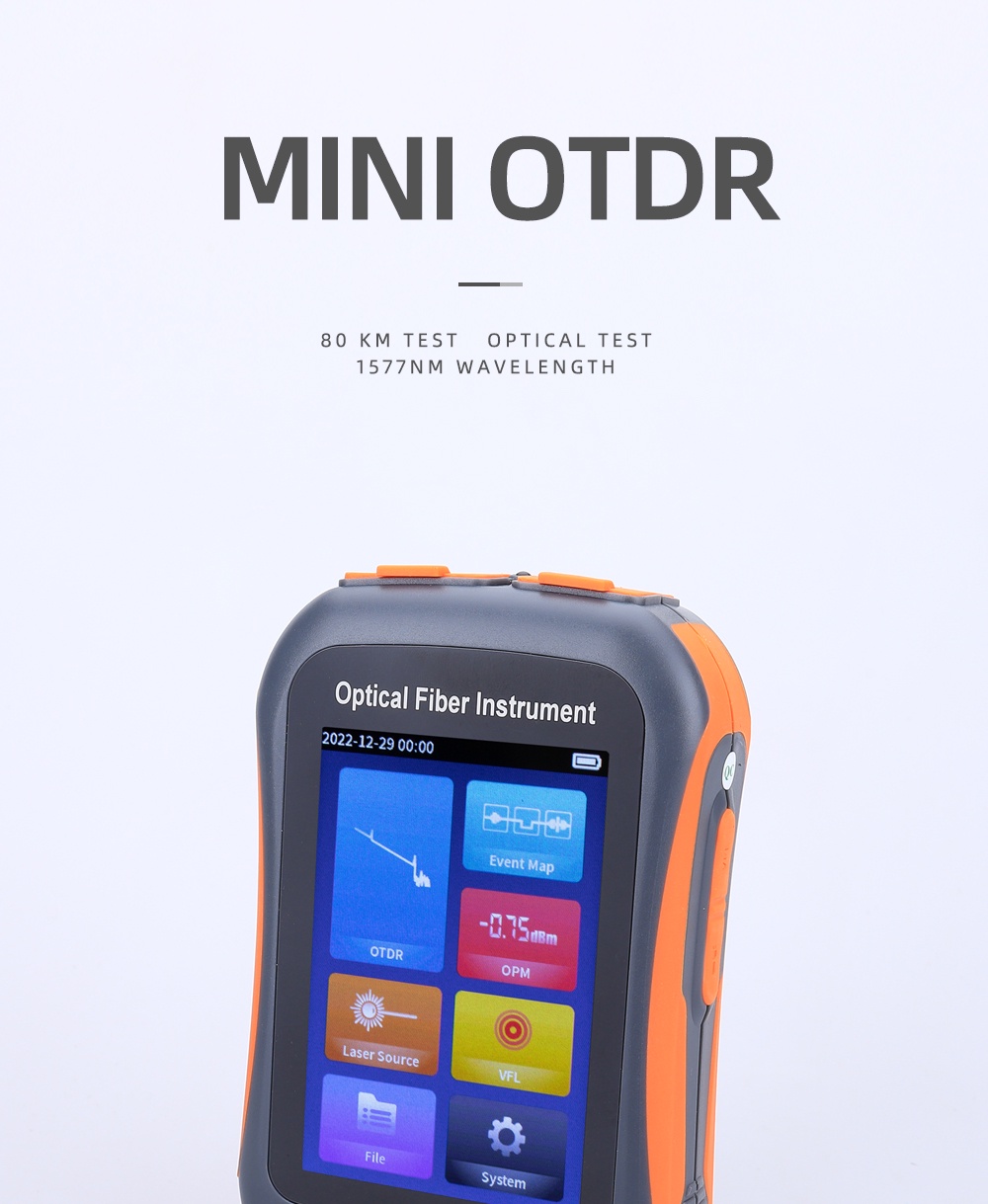 Optical fiber OTDR Measure Active Fiber Live Test Mini OTDR 1550nm ...
