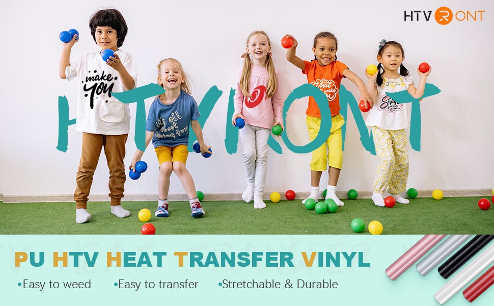 HTVRONT HTV Heat Transfer Vinyl 30cm*90cm DIY PU Vinyl Roll for T ...