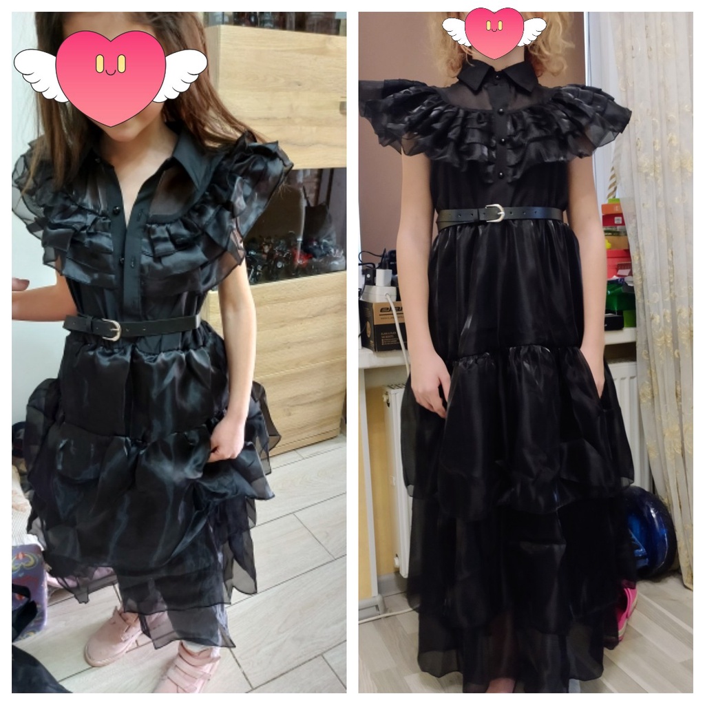 Wednesday Addams Cosplay For Girl Costume 2023 New Vestidos For Kids ...