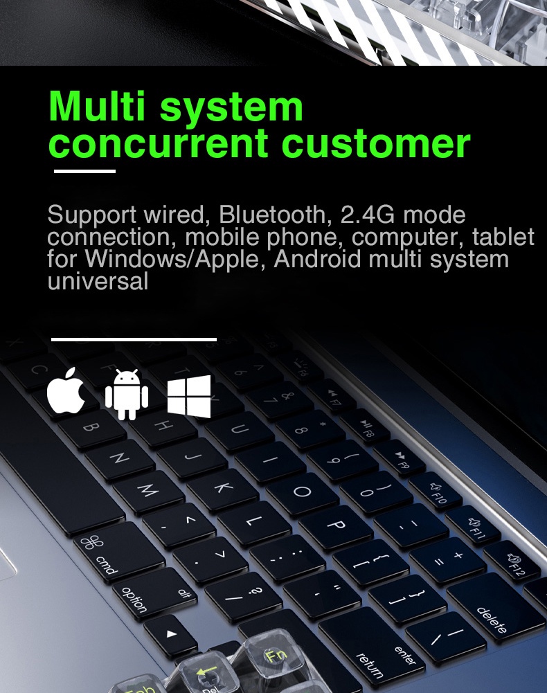 AULA F21 Mini Digital Hotswappable Mechanical Keyboard 21 Key Bluetooth ...