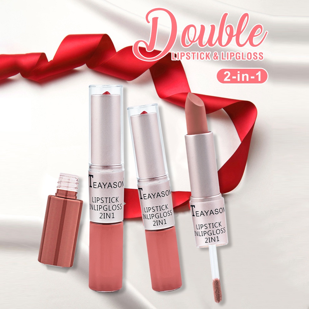 New TEAYASON Easy to Wear Matte Lipstick & Lip Gloss Waterproof ...