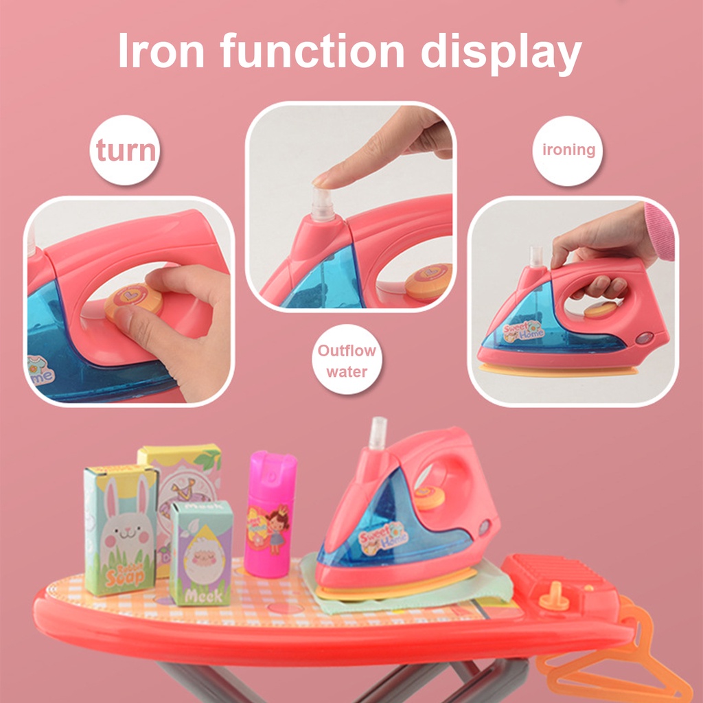Allinit Pretend Play Electric Iron Kit Simulation Kids Children Baby ...