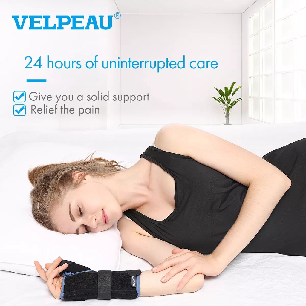 VELPEAU Wrist Brace with Thumb Spica Splint for De Quervain's ...