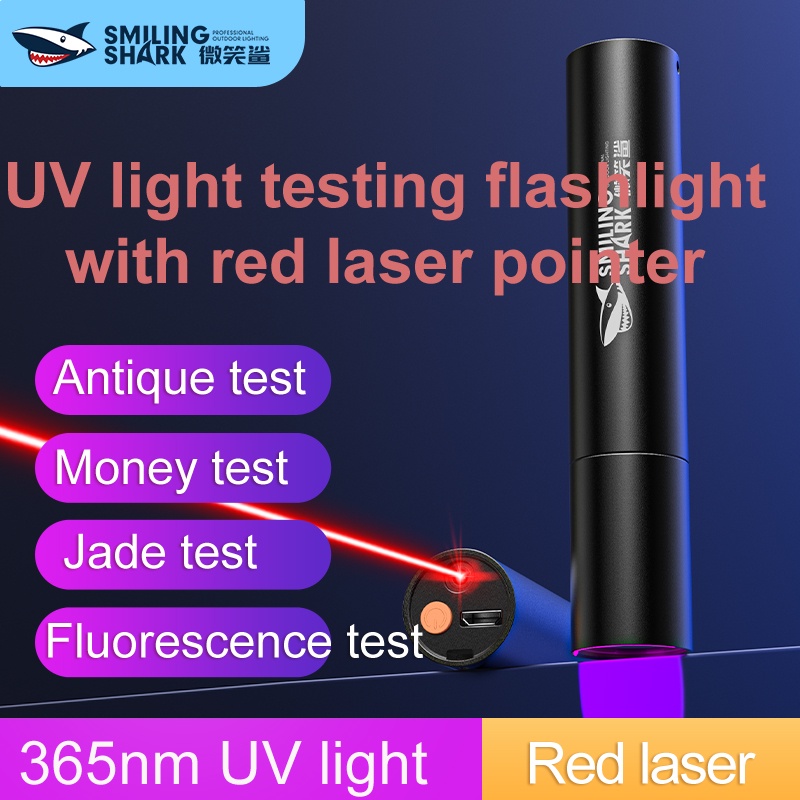 SmilingShark SD0112 Portable Red Laser Pointer Purple UV Light ...