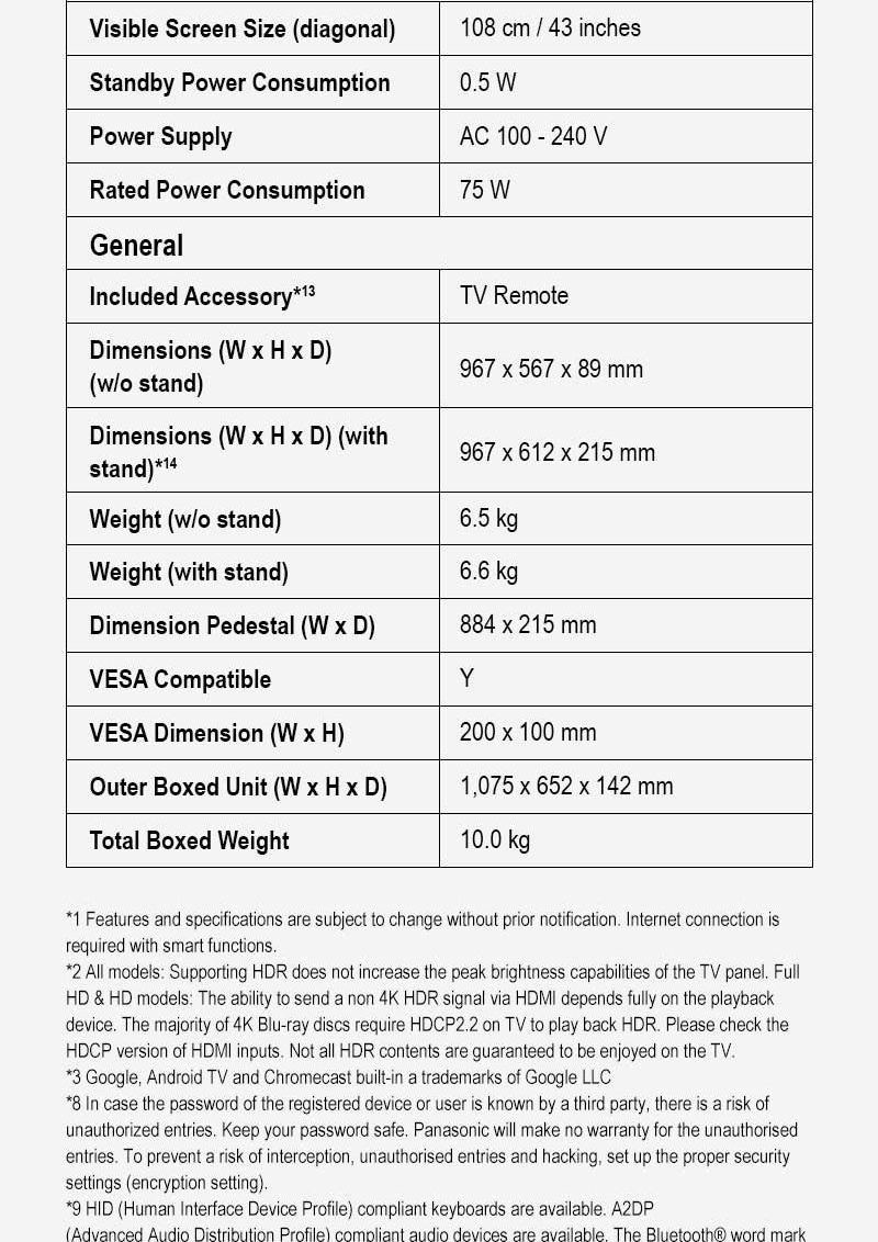 PANASONIC TH-43LS600K 43 INCH LED FULL HD SMART TV TH-43LS600K | Shopee Malaysia