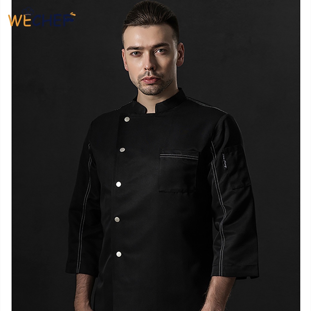 🔥🇲🇾MALAYSIA READY STOCK🔥High Quality Chef Uniform Baju Shirt Jacket ...
