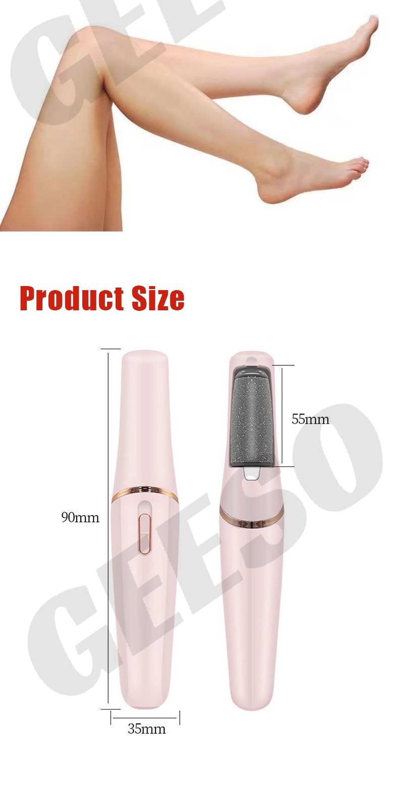 GEESO Electric Pedicure Foot Grinder The Beauty Street Finishing ...