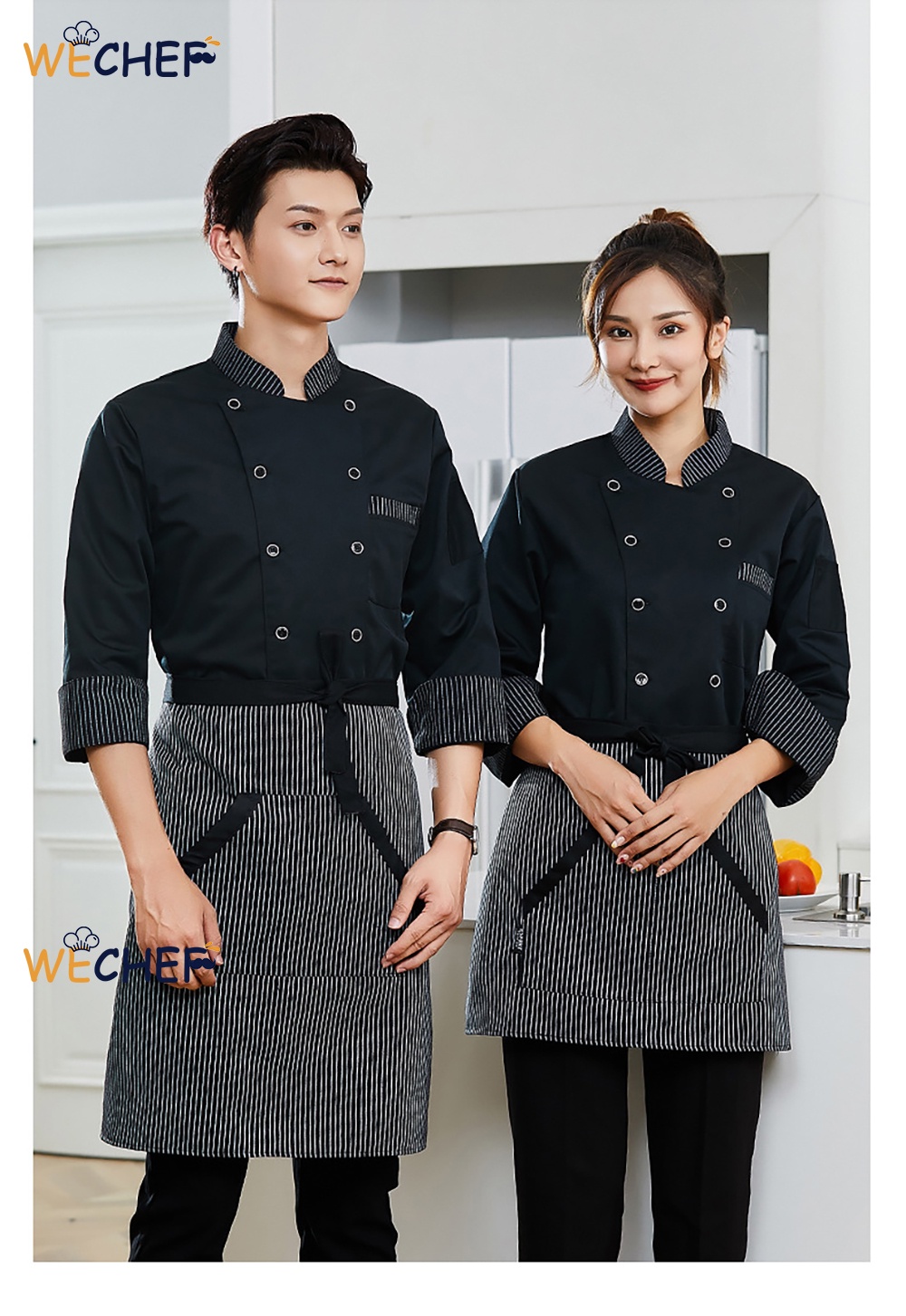 🔥🇲🇾MALAYSIA READY STOCK🔥Chef Uniform Baju Shirt Work Clothes Jacket ...