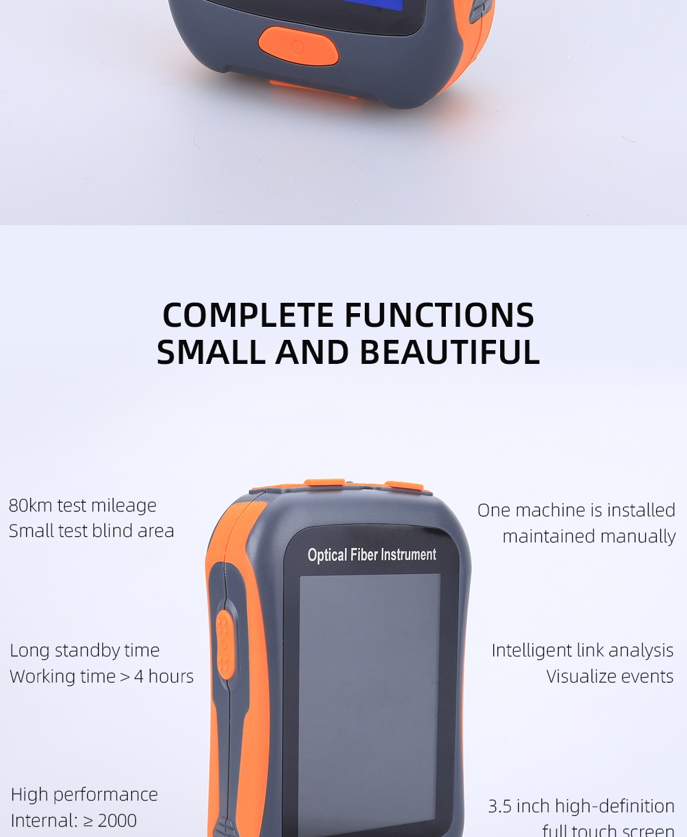 Optical Fiber Otdr Measure Active Fiber Live Test Mini Otdr 1550nm Optical Reflectometer With