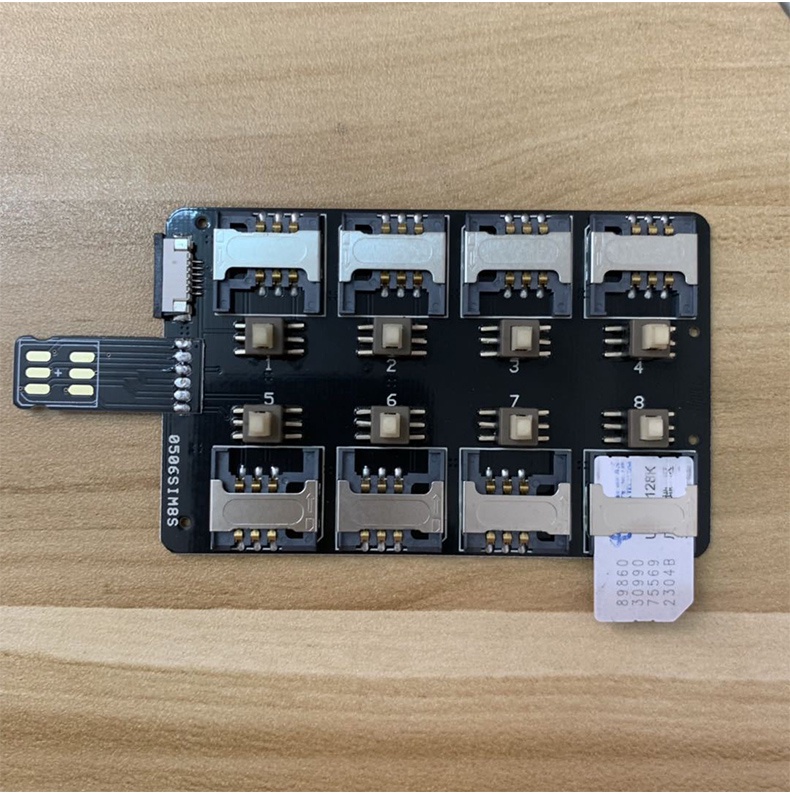 12 Card Slot SIM Card Adapter Multi-SIM Card Reader Green (For IPhone ...