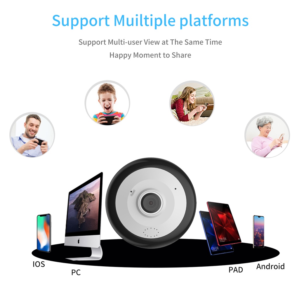 V380 Pro CCTV WIFI CCTV Fish eye Camera Wireless CCTV Hidden Camera Spy Camera WIFI CCTV Baby ...