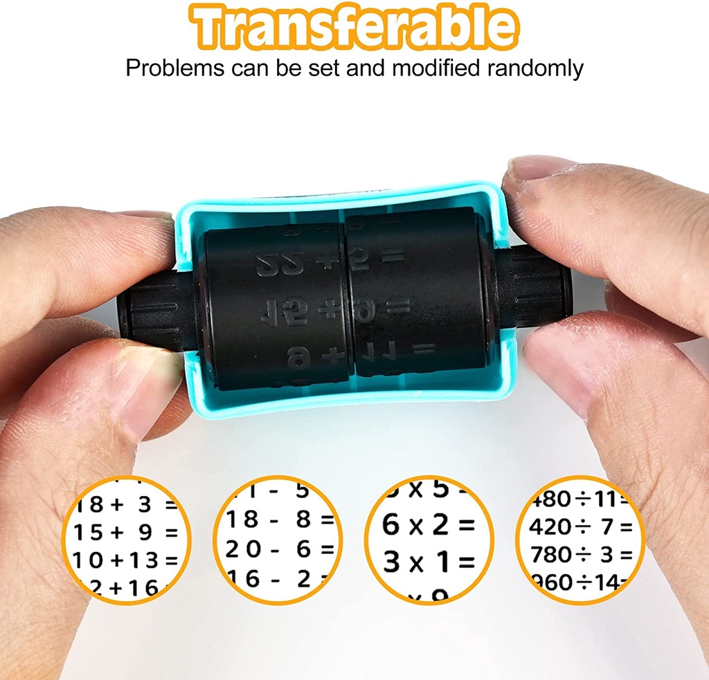 Smart Math Roller Stamps for Kids, Addition Subtraction Multiplication ...