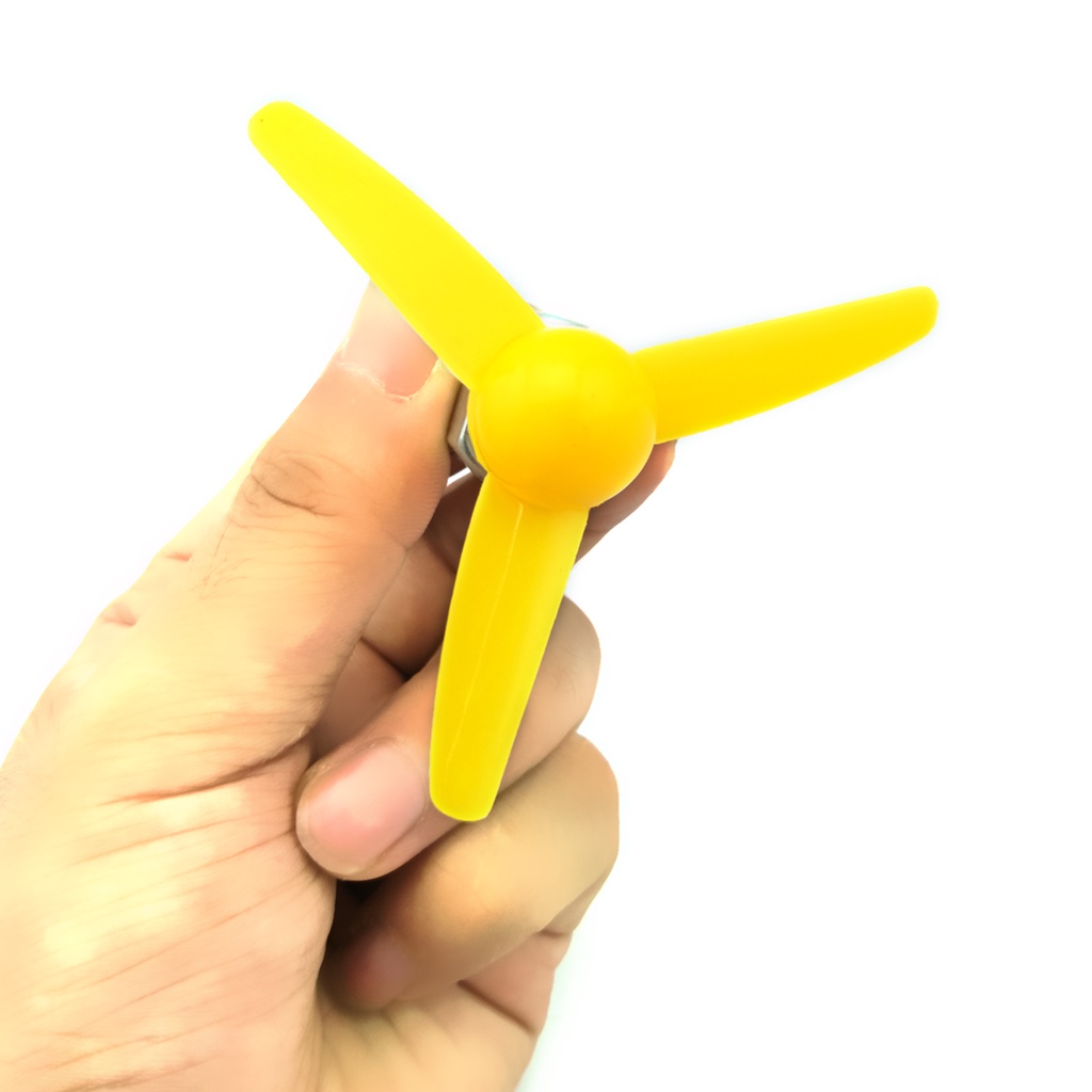 2pcs Plastic Aeroplane Propeller Fan 80mm with 3 Vanes for 2mm Motor ...