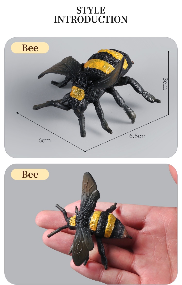 Solid Simulation Insect Animal Model Wasp Hornet Bee Action Figures ...