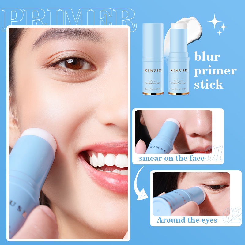 KIMUSE Poreless Face Blur Primer Stick Minimizes Pores & Flawless ...