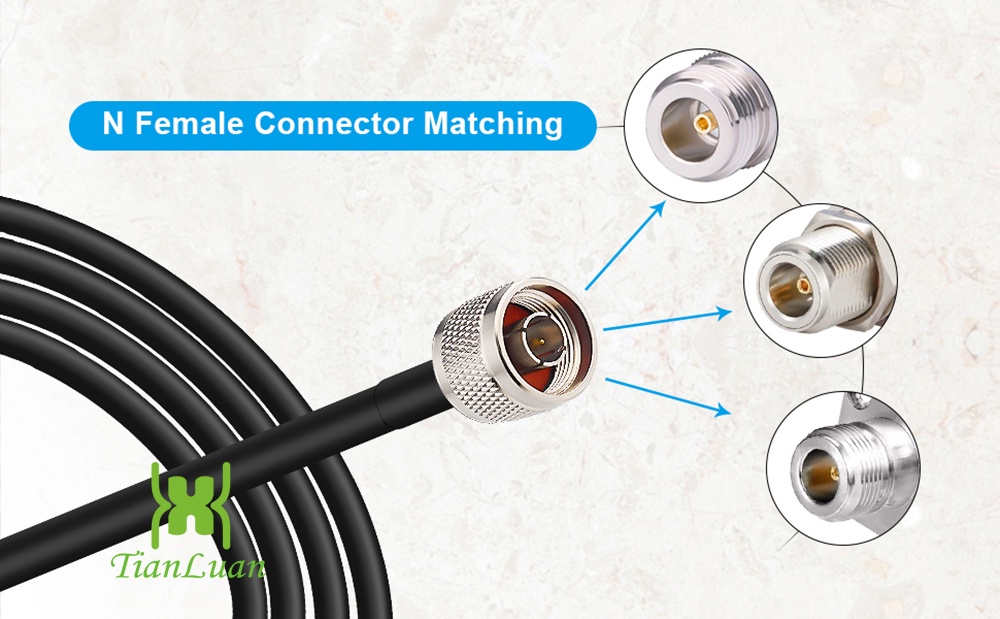LMR240 Coaxial Cable N Type Male to SMA Male / SMA Female / N Female ...