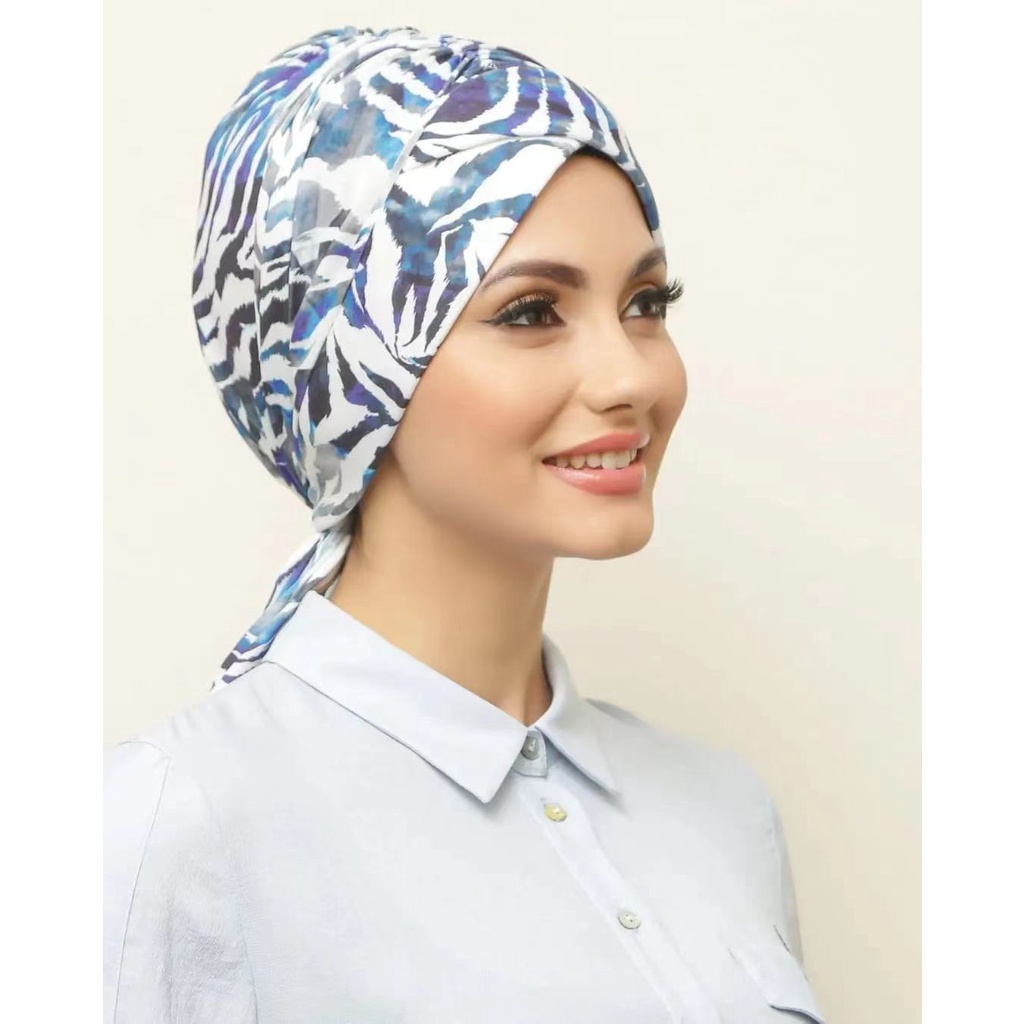 Muslim Instant Women Turban Scarf Print Fashionablestyle tudung fazura ...