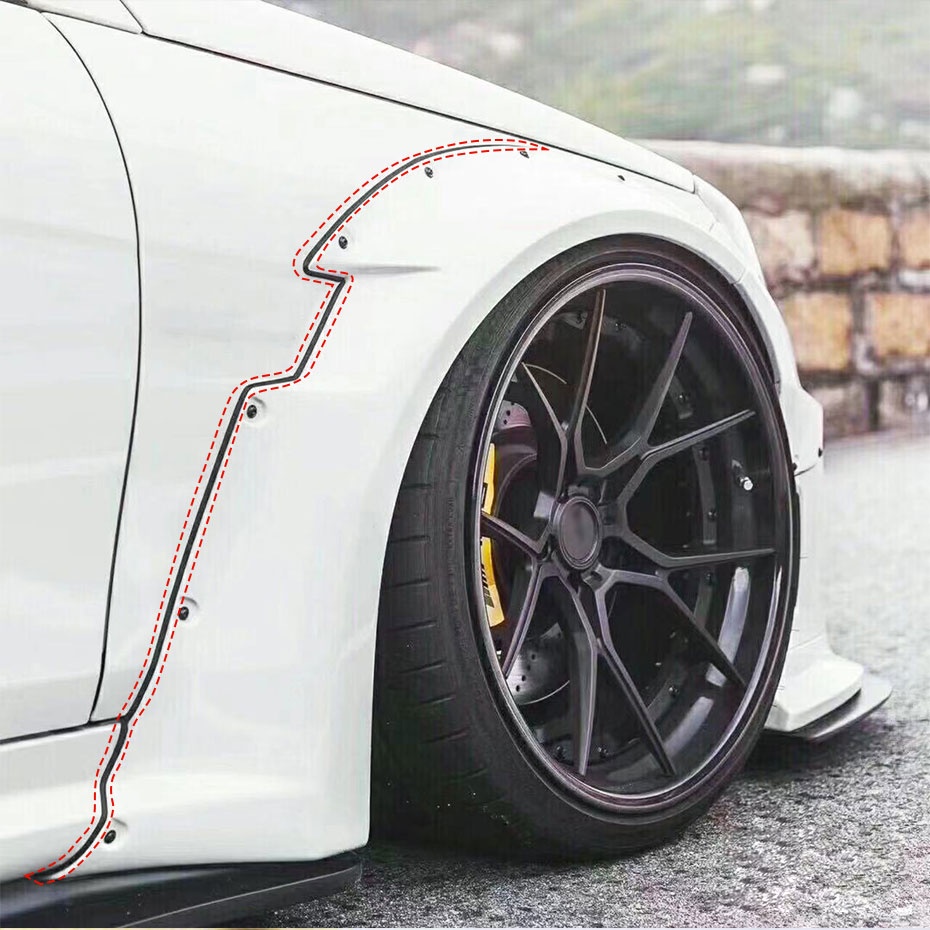 SEAMETAL Car Seal Strip Rubber Slanted T-shape Sealing Sticker Auto ...