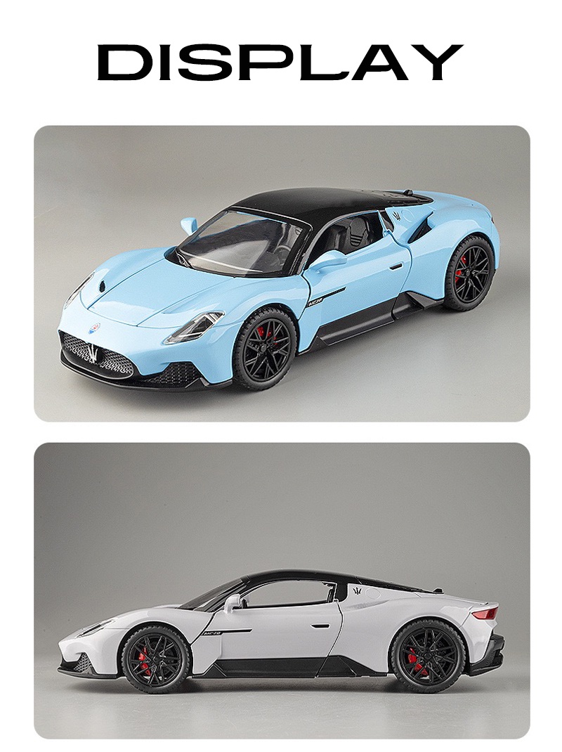 【RUM】1:22 Scale Maserati MC20 Alloy Car Model Light & Sound Effect ...