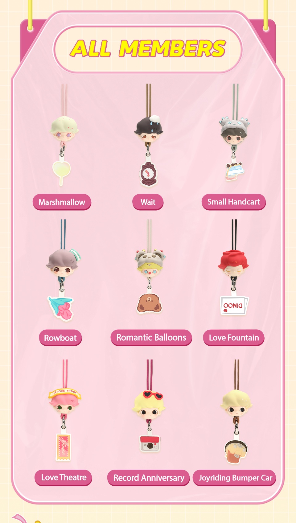 POP MART Dimoo Dating Series-Lanyard Blind Box | Shopee Malaysia