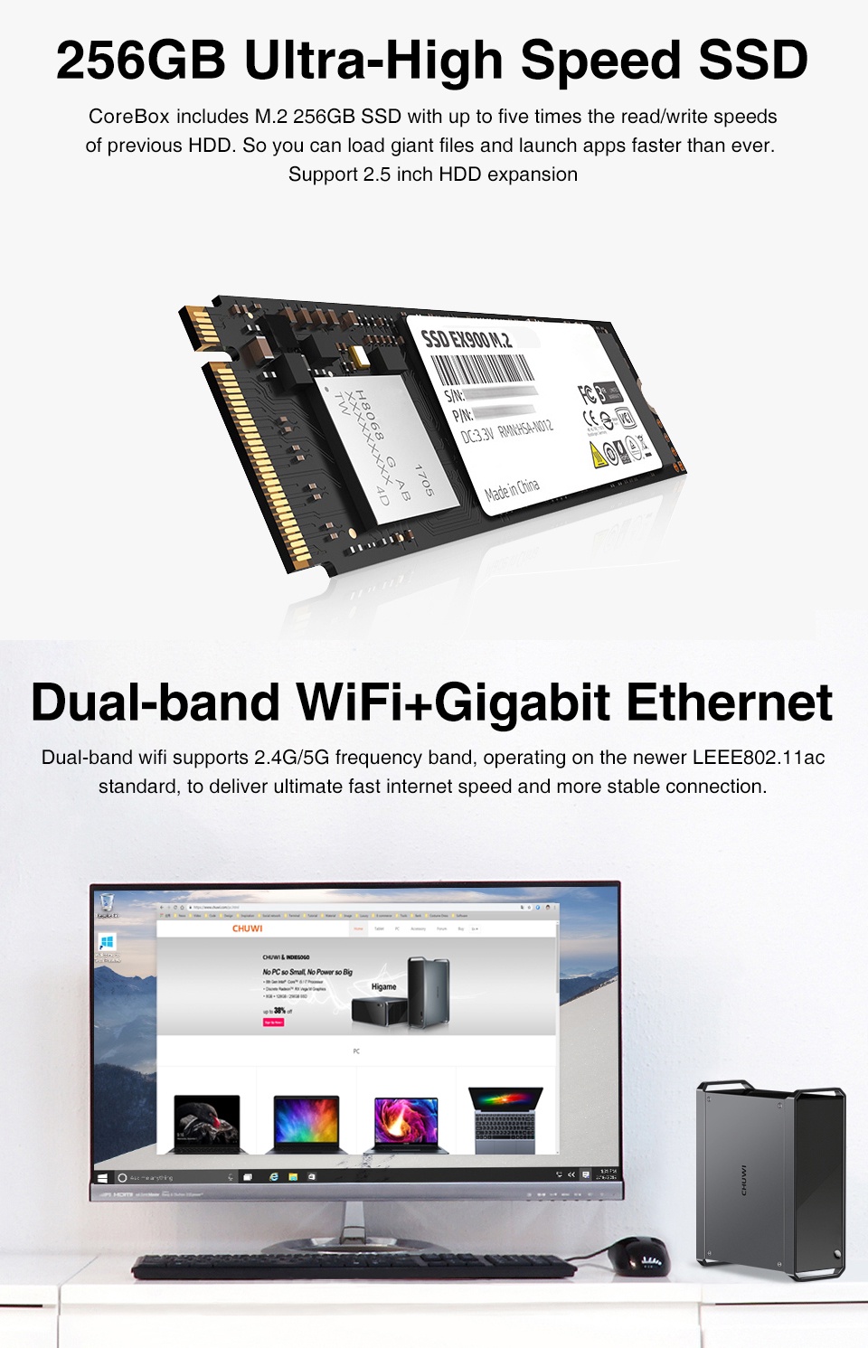 Chuwi Mini Desktop Computer For Core Box I3-1215U Games (16GB RAM ...