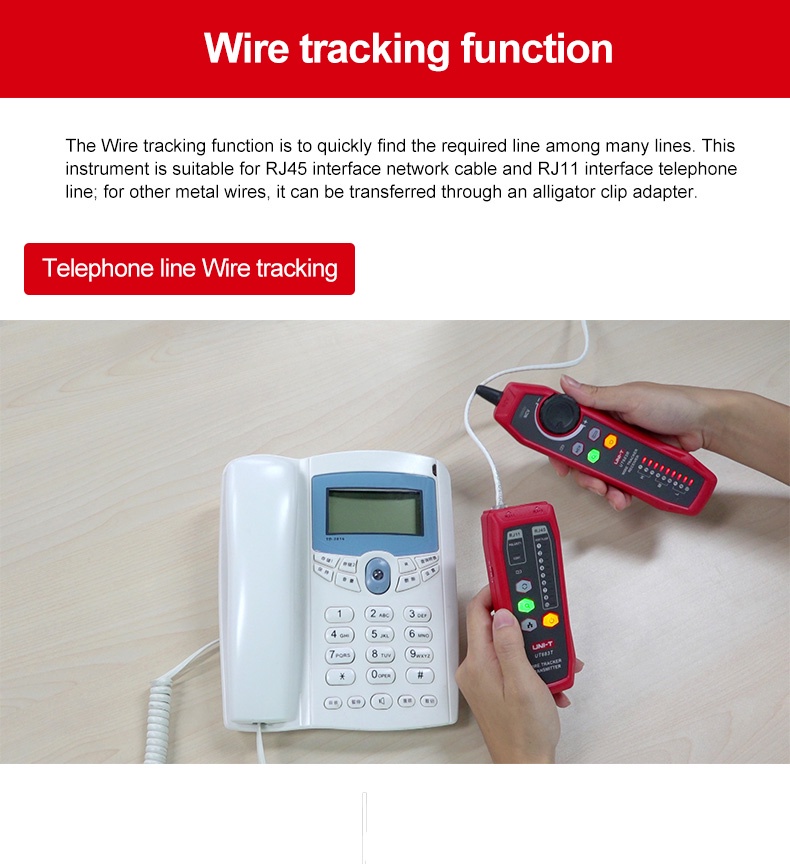 UNI-T UT683KIT Lan Tester Network Wire Tracker Cable Tracker RJ45 ...