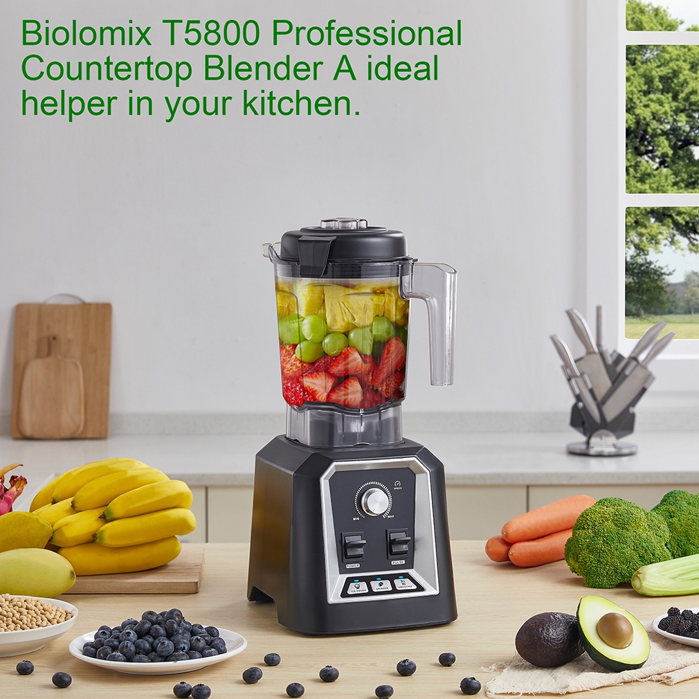 BioloMix Upgraded Automatic Program Kitchen Smoothie Blender BPA FREE ...