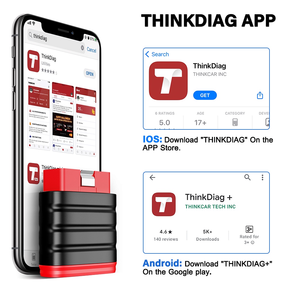 XHINKCAR THINKCAR Thinksafe OBD2 Scanner Full System Proton Perodua ...