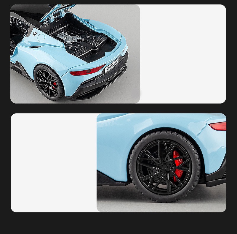 【RUM】1:22 Scale Maserati MC20 Alloy Car Model Light & Sound Effect ...