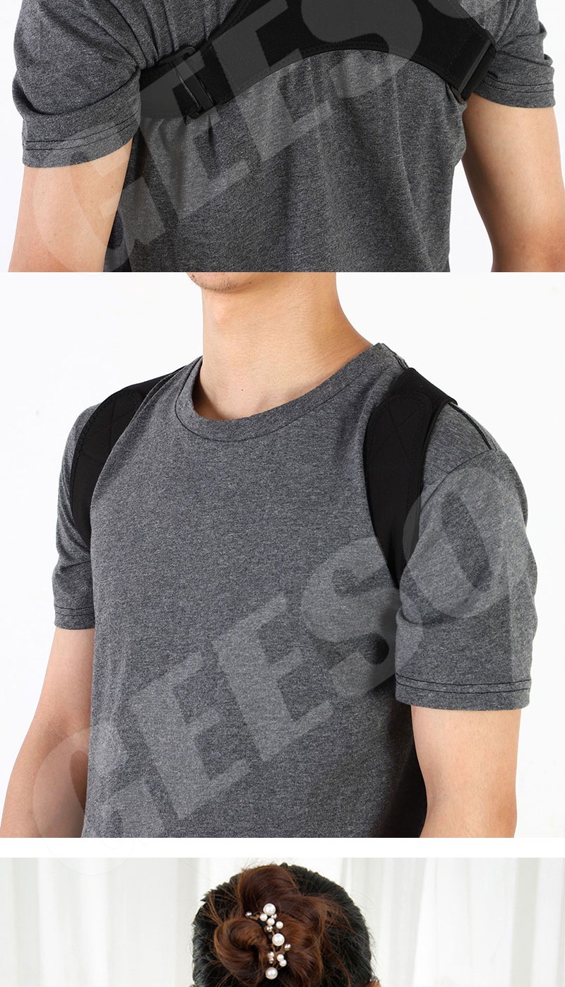 GEESO Back Support Belt Shoulder Posture Corrector Invisible Back ...